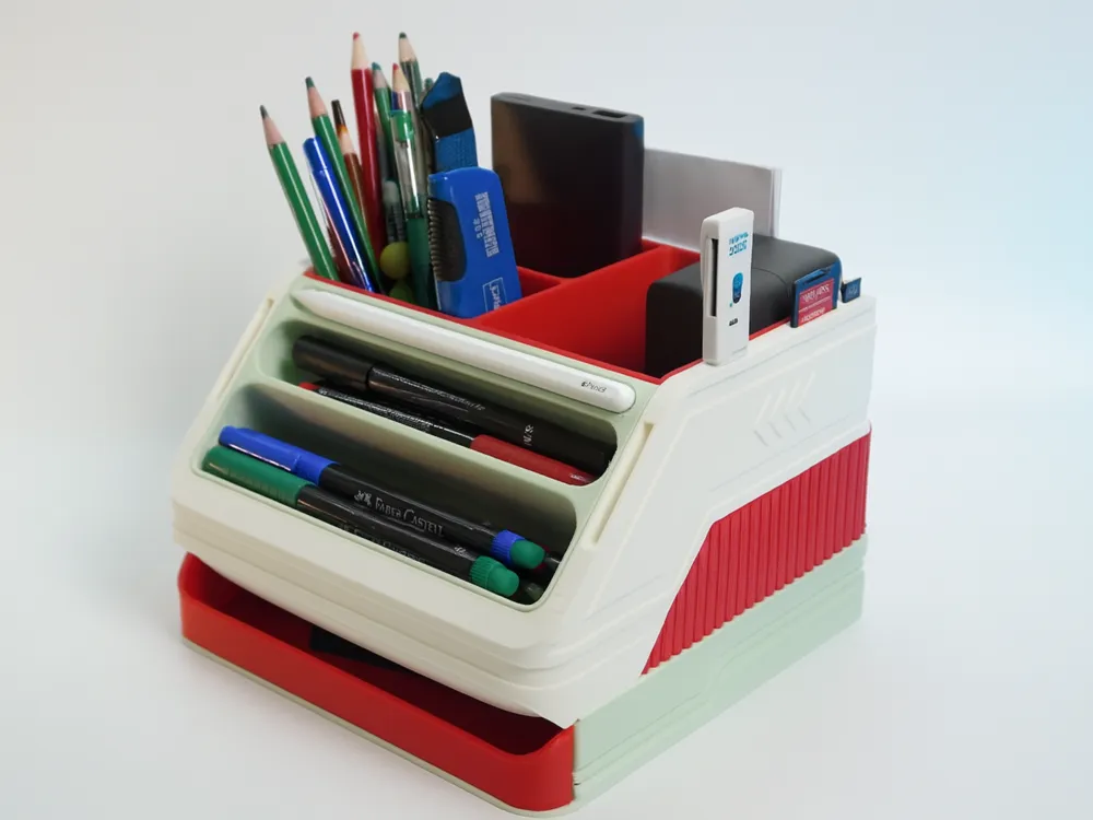 Poly-Desk Organizer - Free 3D Print Model - MakerWorld