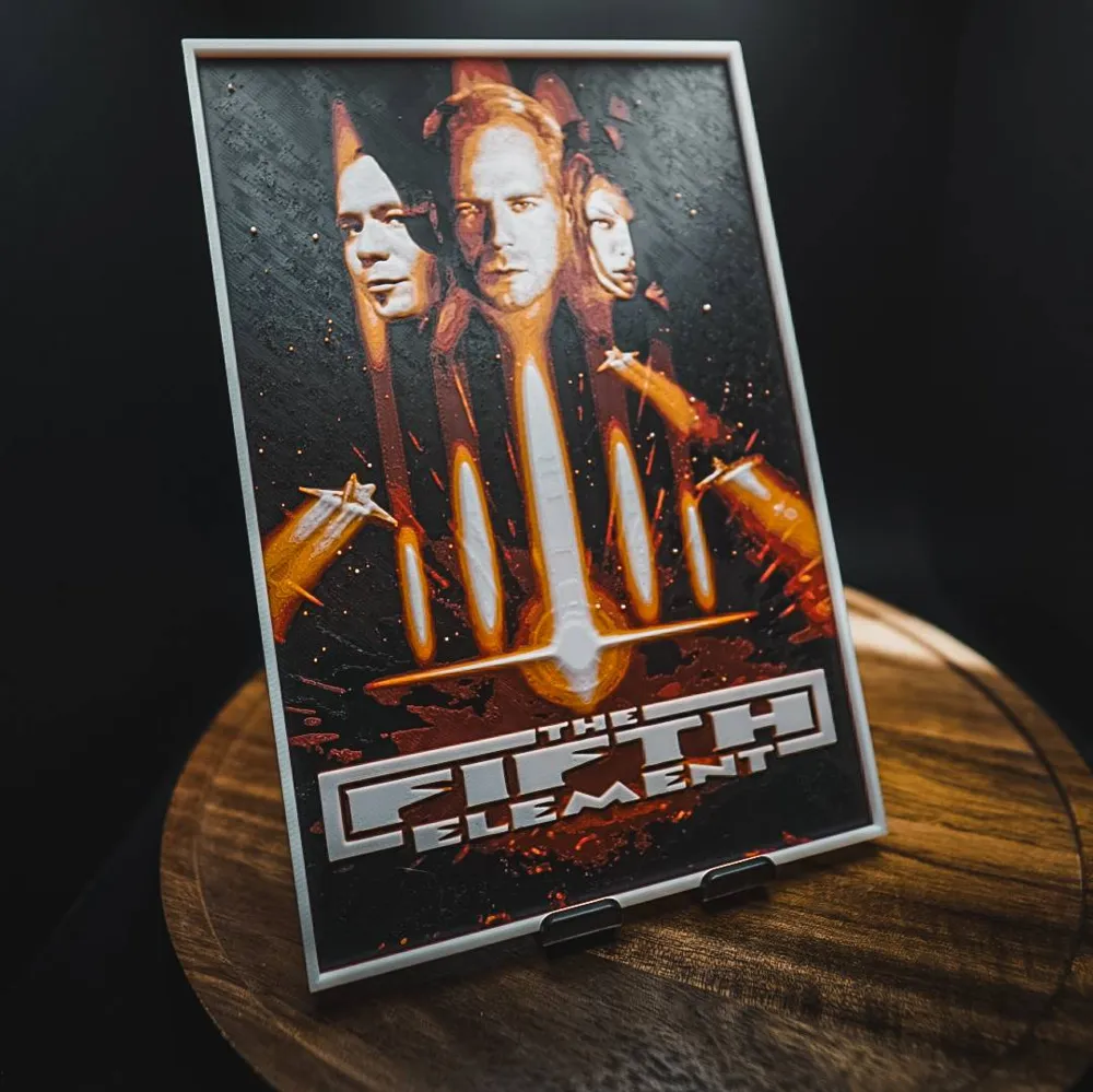 The Fifth Element (Movie Poster - HueForge) - Free 3D Print Model ...