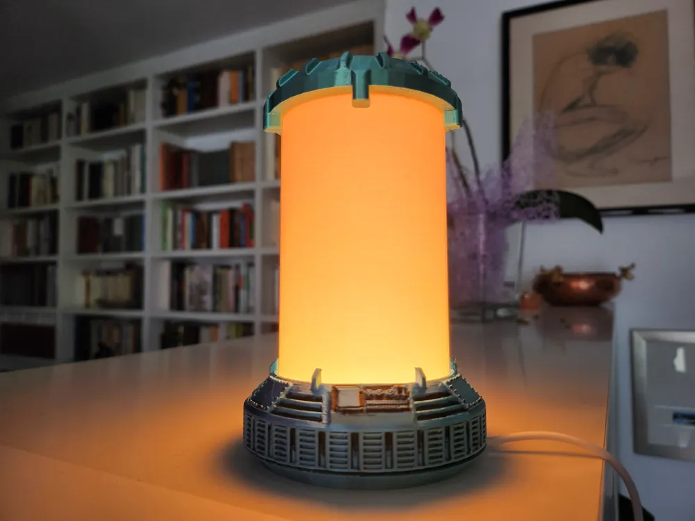 CryoTube Desk Lamp – Sci-Fi Lighting by Bulbo - MakerWorld