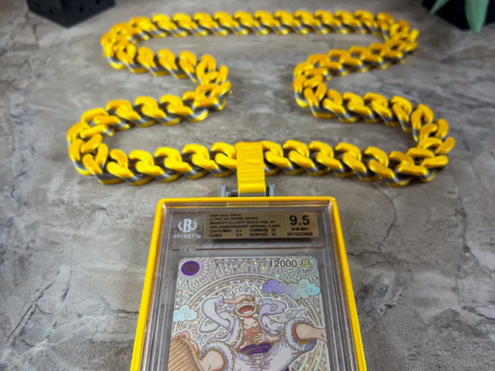 Beckett BGS Slab Chain - Necklace - Free 3D Print Model - MakerWorld
