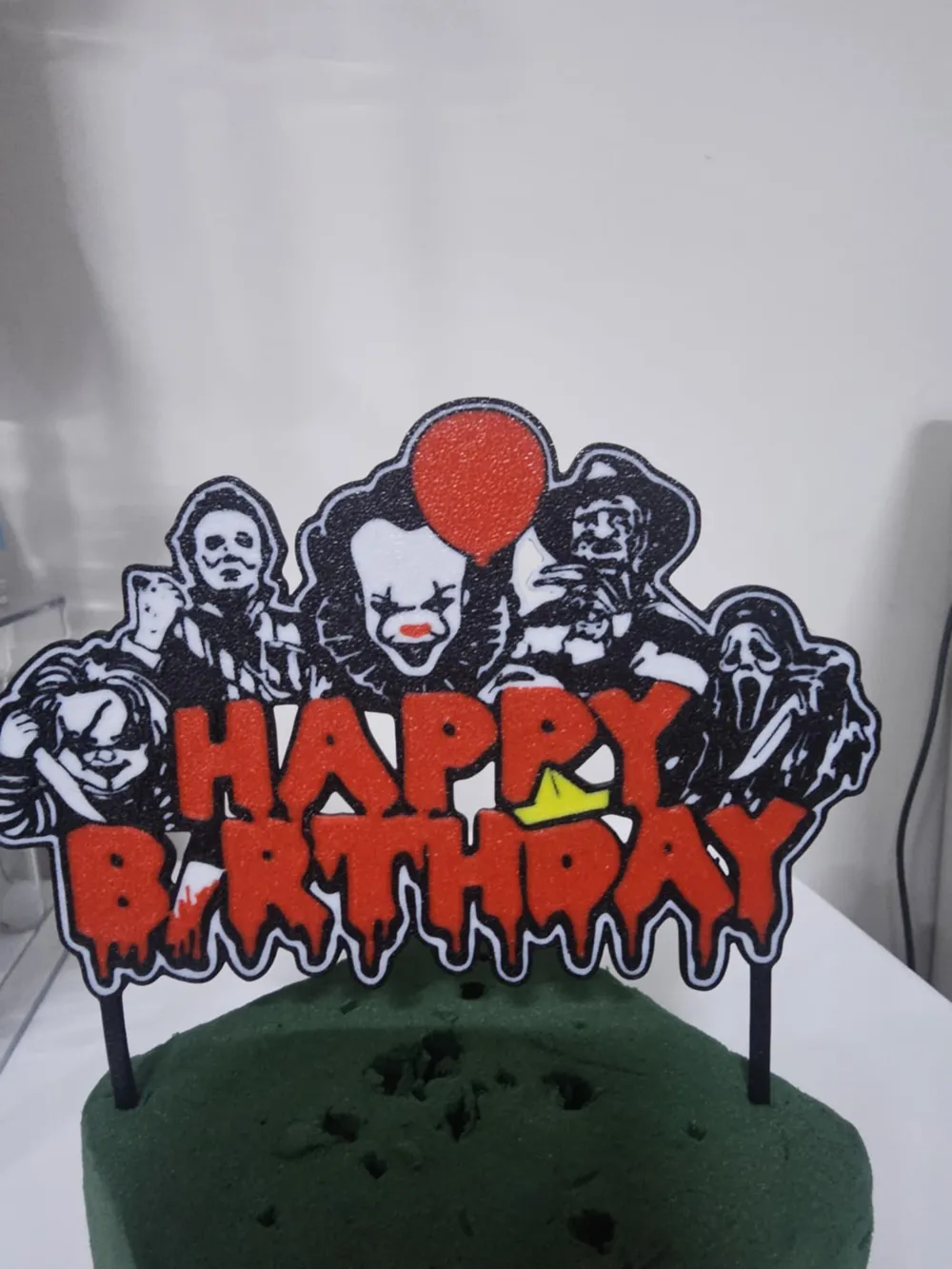 Horror Birthday cake topper by 3dToppers MakerWorld: Download Free 3D ...