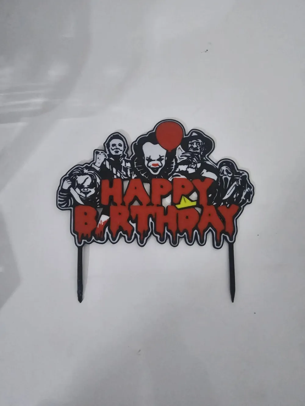Horror Birthday cake topper by 3dToppers MakerWorld: Download Free 3D ...