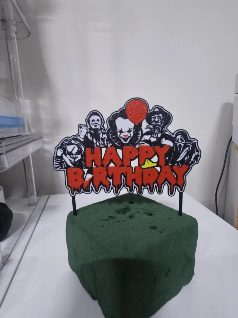 Horror Birthday cake topper - Free 3D Print Model - MakerWorld