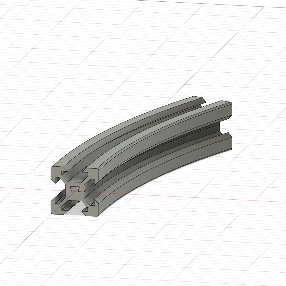*Curved* 2020 Horizontal Print Extrusion V-Slot by Perfect Prints ...
