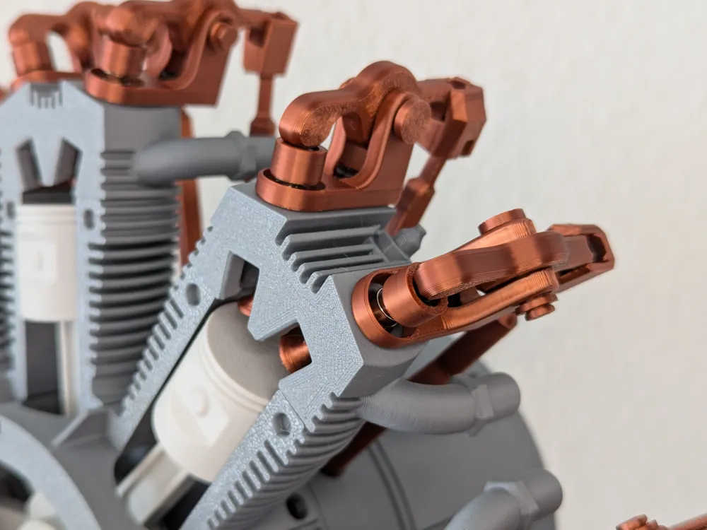 motorized 9 cylinder radial engine by Blubdiwub MakerWorld: Download Free 3D Models