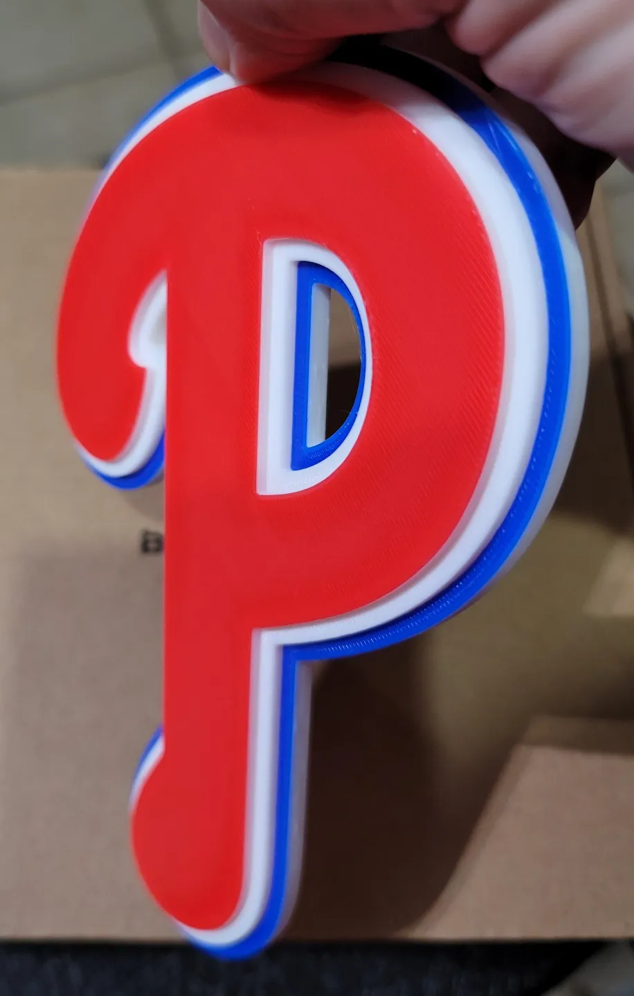 PHILADELPHIA PHILLIES 3D Logo 180mm series by mercadogarzas - MakerWorld