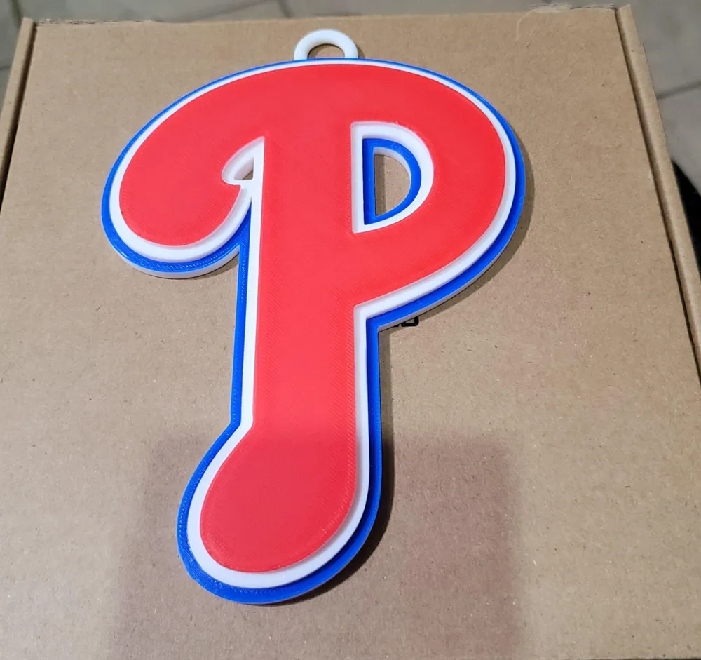 PHILADELPHIA PHILLIES 3D Logo 180mm series by mercadogarzas - MakerWorld