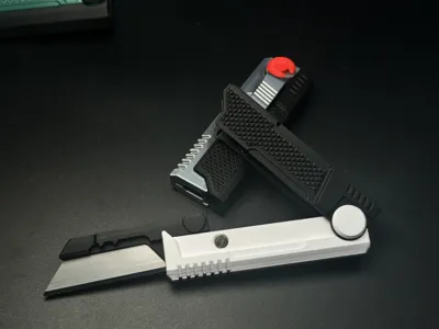 Tactical-Style Gravity Knife ,Utility Knife - Free 3D Print Model ...