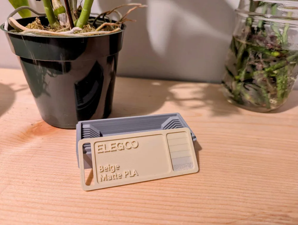 Elegoo Matte PLA Filament Sample Card & Profiles - Free 3D Print Model ...