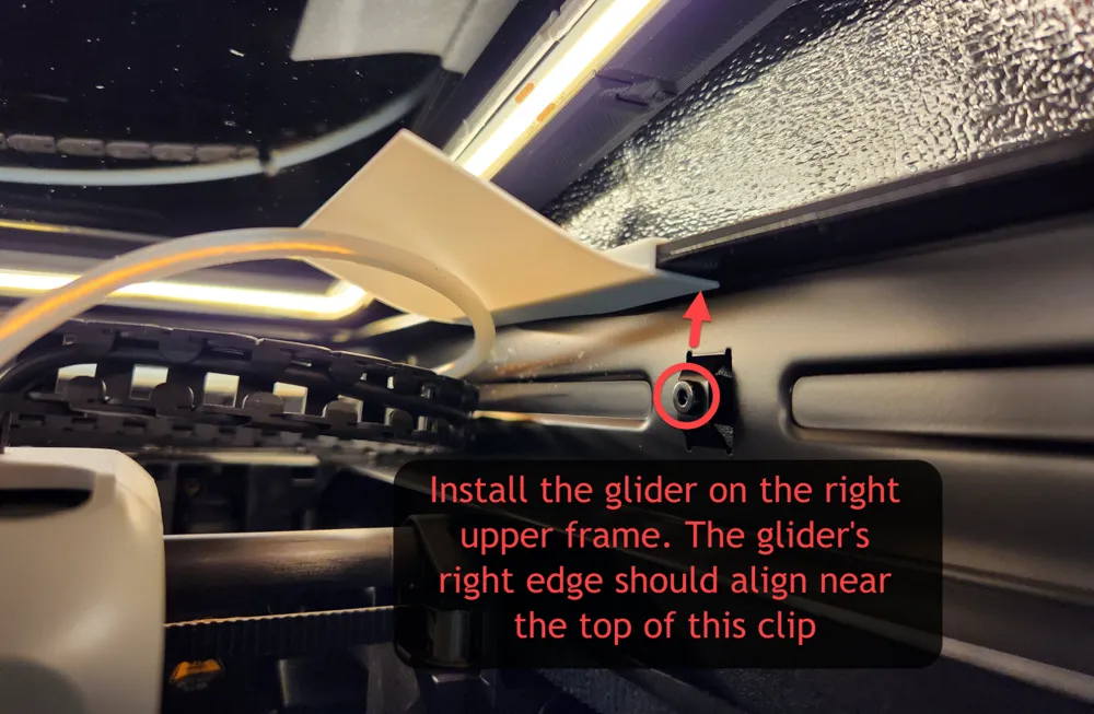 PTFE tube glider for raised glass / LED riser by luder888 - MakerWorld