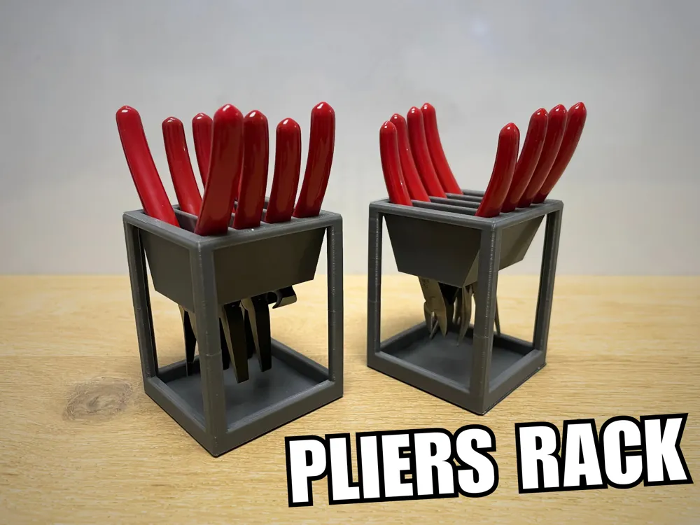 Tabletop Mini Pliers Rack - Free 3D Print Model - MakerWorld
