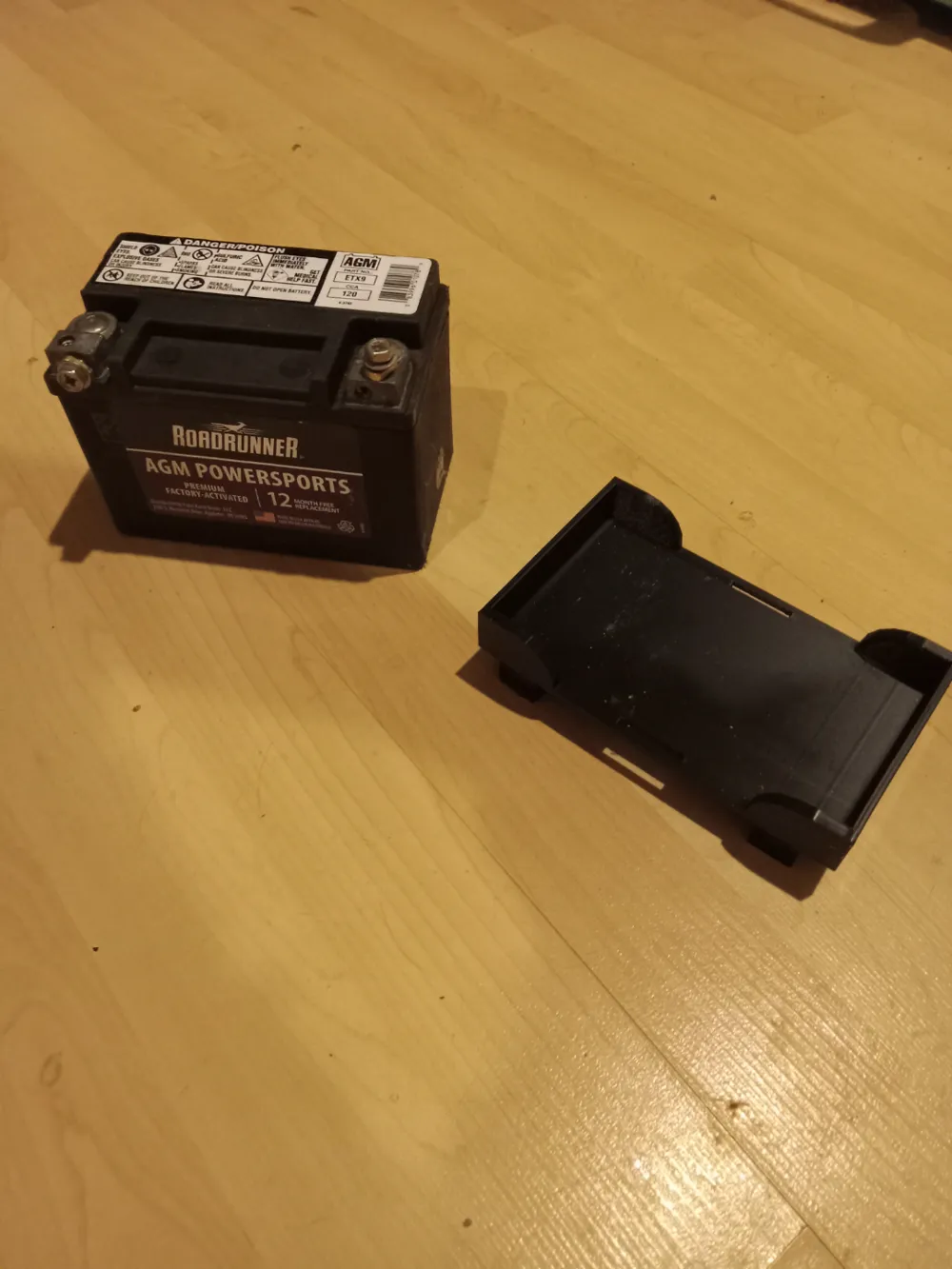 Motorcyle Battery Tray 12v 85X150MM - Free 3D Print Model - MakerWorld