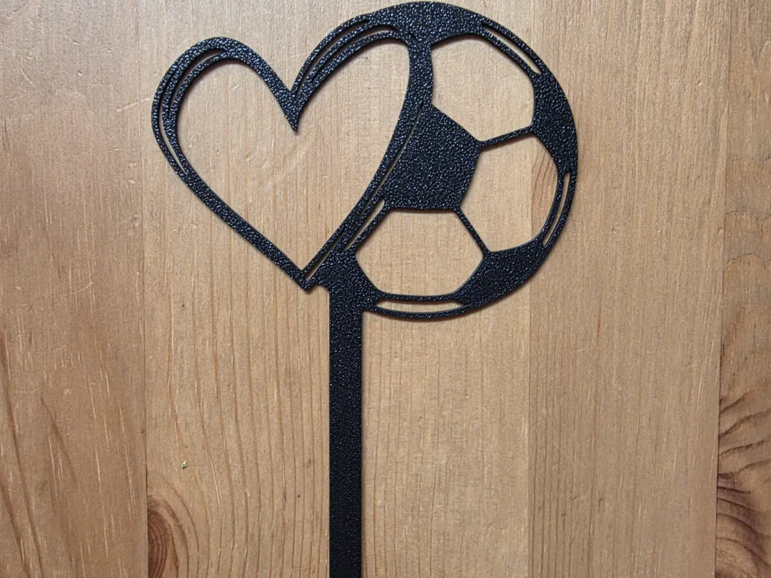 Heart Football Cake Topper by Shania's 3D Magic MakerWorld: Download ...