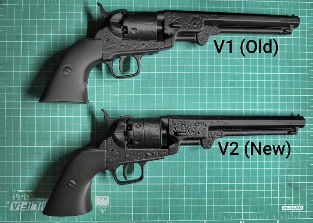 Navy Revolver - Free 3D Print Model - MakerWorld