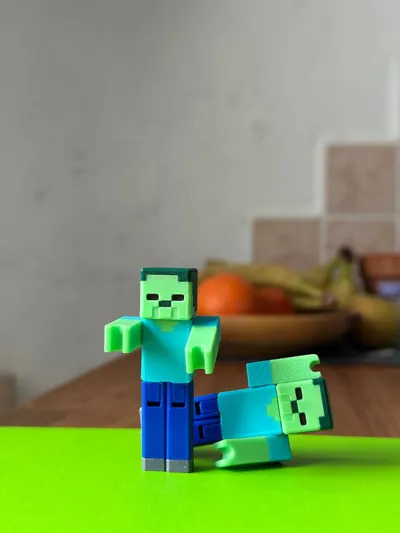 Minecraft Zombie Articulated by kirimba MakerWorld: Download Free 3D Models