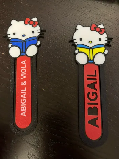 Hello Kitty Bookmark by Nickel_C - MakerWorld