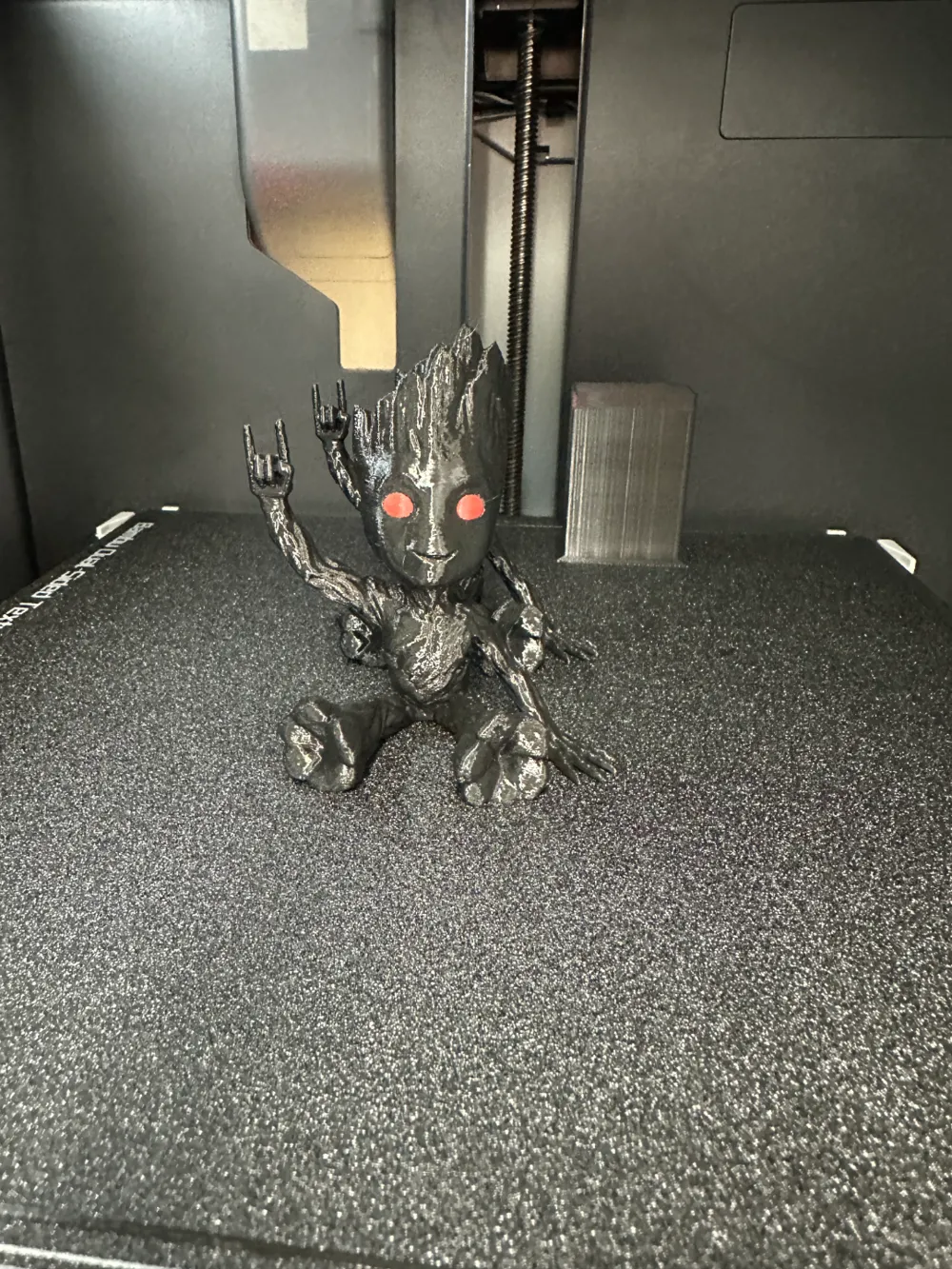 Heavy Metal Baby Groot ~ Rockstar ~ Horns ~ 76mm Tall Remixed by The ...