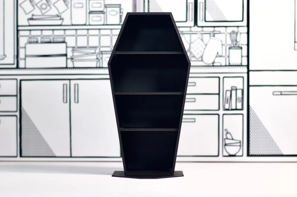 Spooky Coffin-Shaped Miniature Shelf for Miniverse by AmbersMinis ...