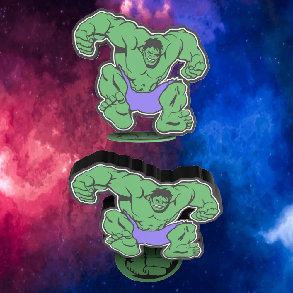 Hulk light box with stand by A13thNightmare - MakerWorld