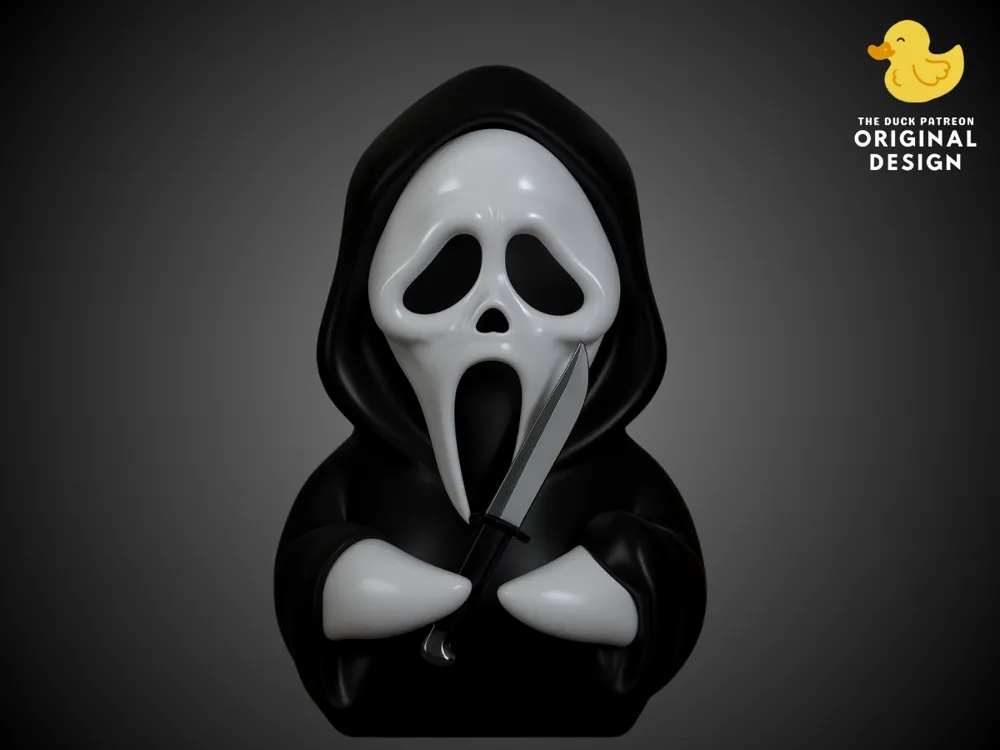 GHOSTFACE RUBBER DUCK - Free 3D Print Model - MakerWorld