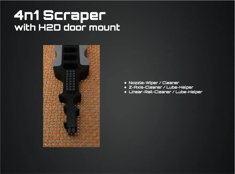 4in1 Scraper with H2D door mount Remixed by DRCGRAPIX MakerWorld ...