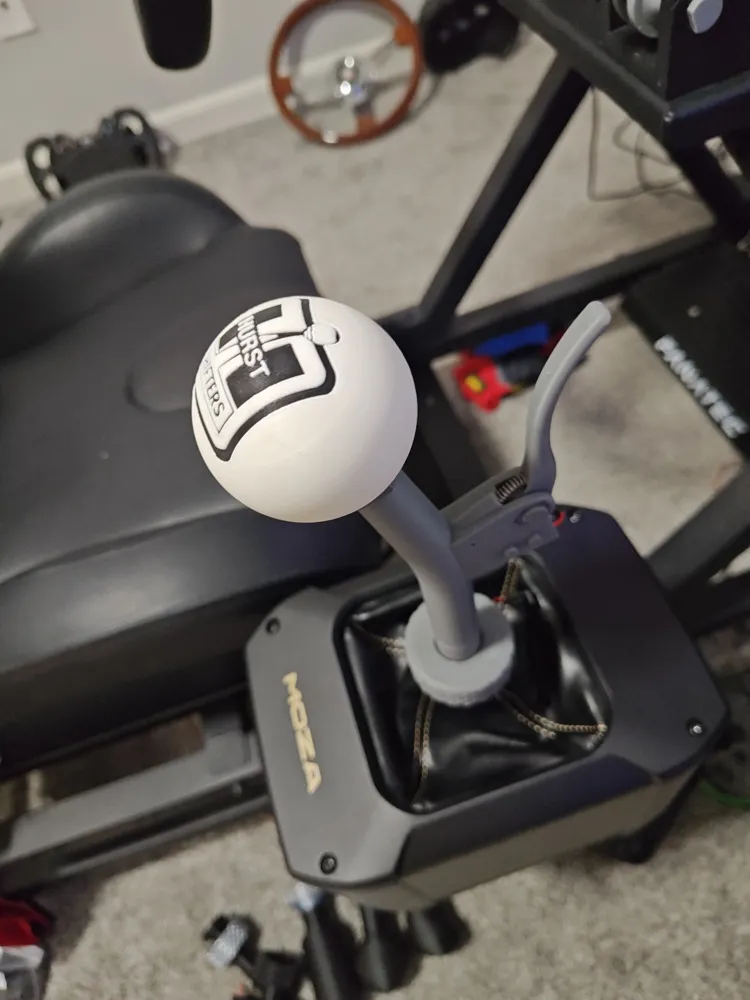 Moza AB9 Hurst Ball Shift knob bent rod + N lever - Free 3D Print Model ...