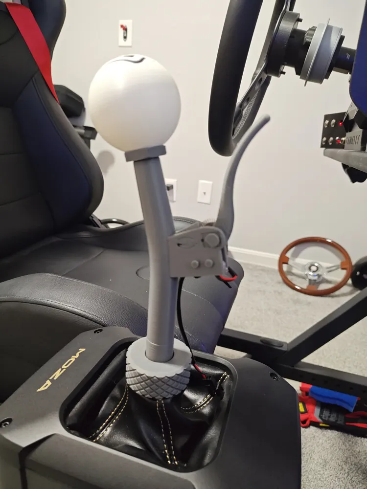 Moza AB9 Hurst Ball Shift knob bent rod + N lever - Free 3D Print Model ...