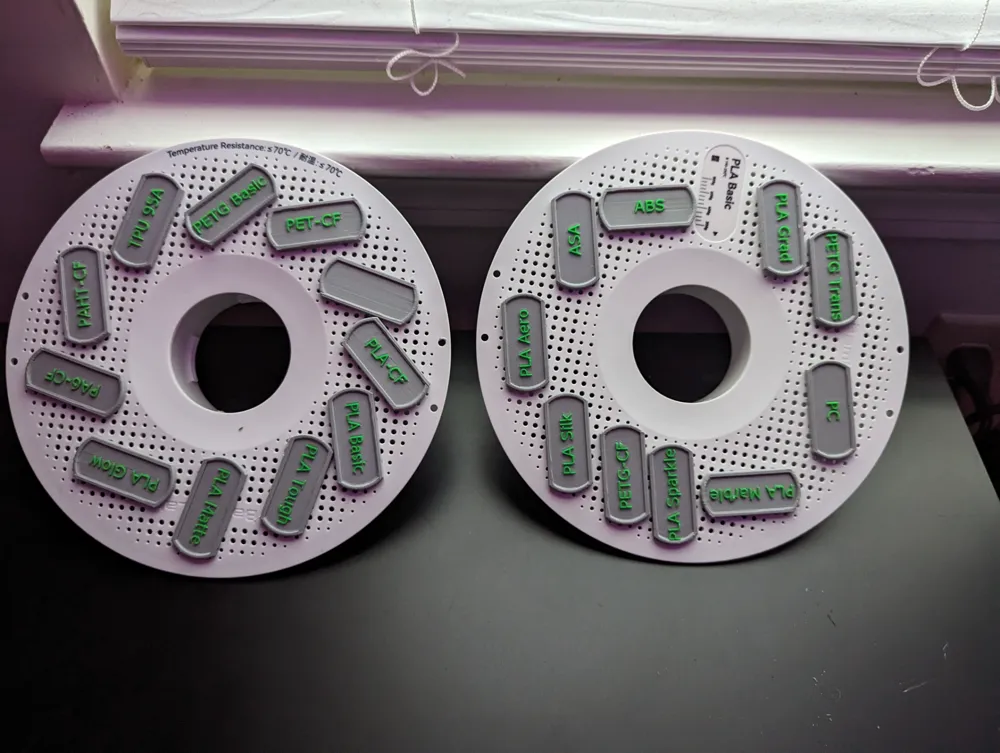 Bambu Labs Filament Spool Tags by DevlshOne - MakerWorld