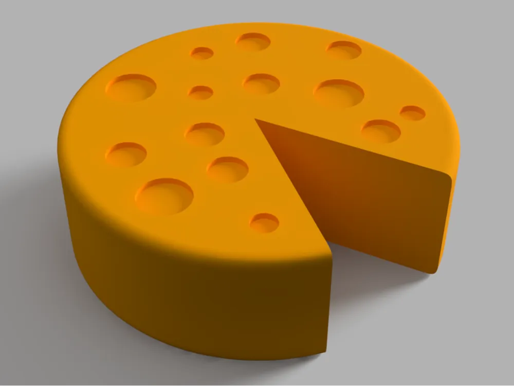 Cheese Wheel - Free 3D Print Model - MakerWorld