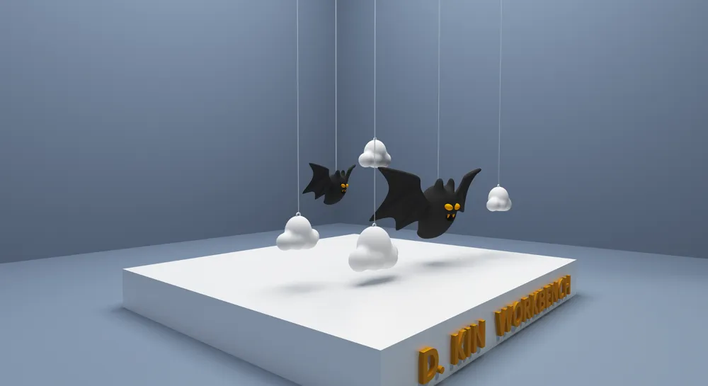 Halloween : Chauve-souris et nuages suspendus par D.KIN MakerWorld : Téléchargez des Modèles 3D ...