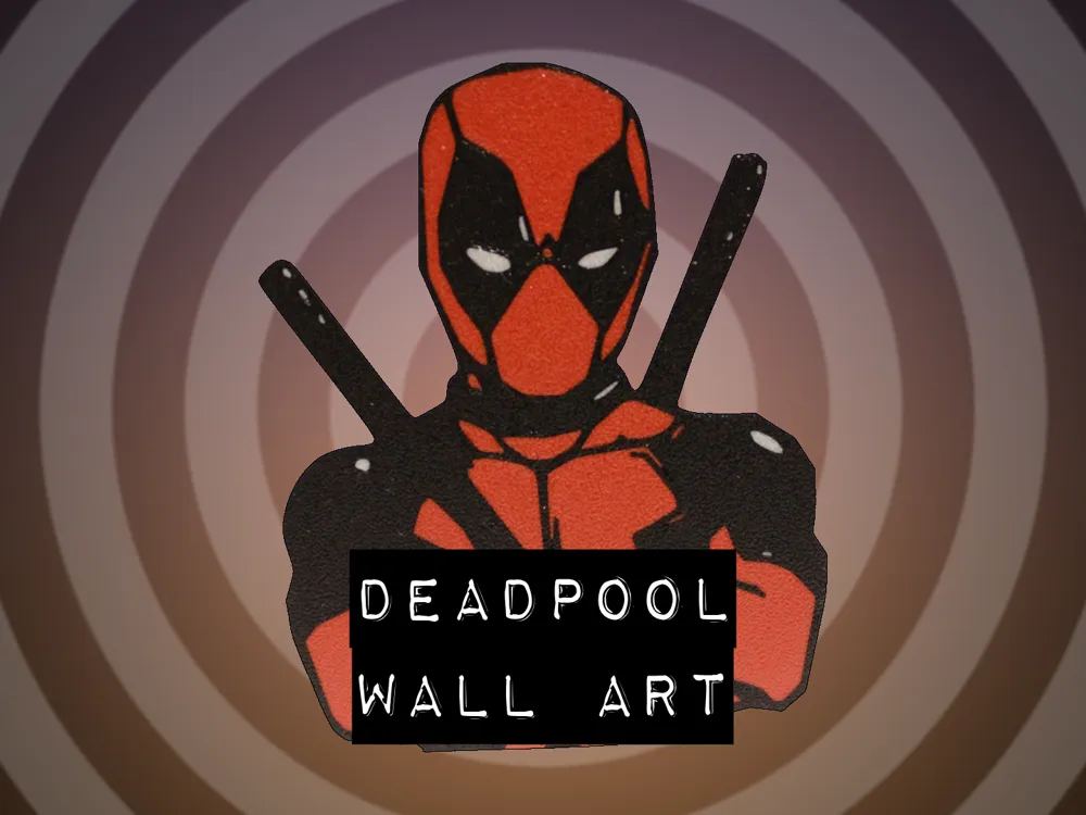 Deadpool with crossed arms | Wall Art | 2D by Ekke - MakerWorld