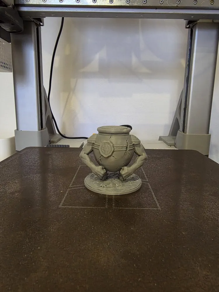 Iron Fist Alexander - Warrior Jar Statue - Free 3D Print Model - MakerWorld
