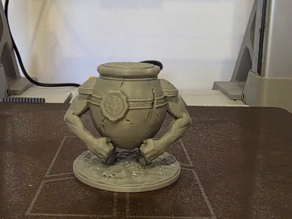 Iron Fist Alexander - Warrior Jar Statue - Free 3D Print Model - MakerWorld