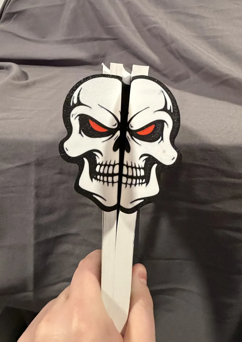 Foldable Skull Bookmark - Free 3D Print Model - MakerWorld