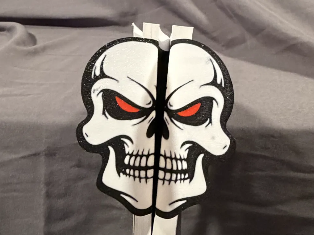 Foldable Skull Bookmark - Free 3D Print Model - MakerWorld