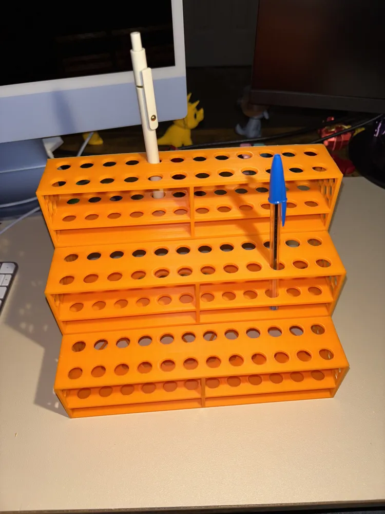 Tiered Pen Display - 72 pen slots - less than 400g by Ethan MakerWorld ...