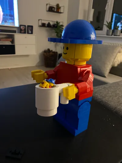 Upscaled LEGO minifigure coffee cup by Maker Meik - MakerWorld