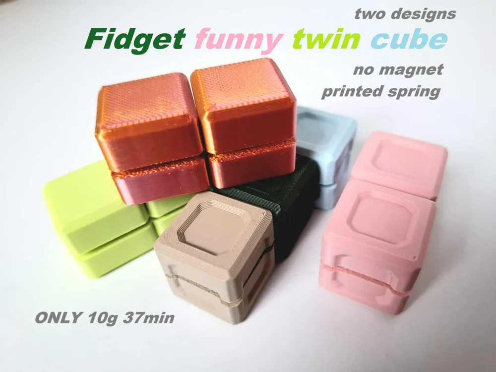 NEW Fidget funny twin cube by vajcnerd MakerWorld: Download Free 3D Models