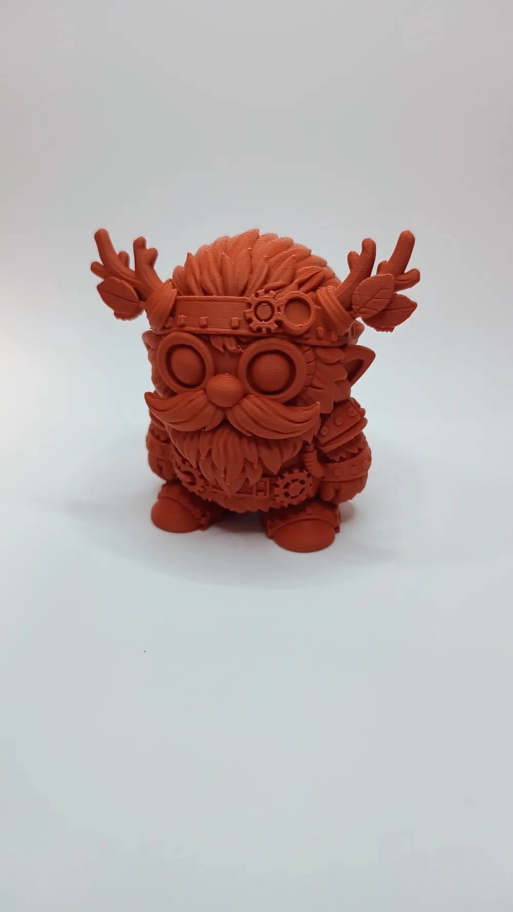 Steampunk Reindeer Gnome Clockwork Guardian - Free 3D Print Model - MakerWorld