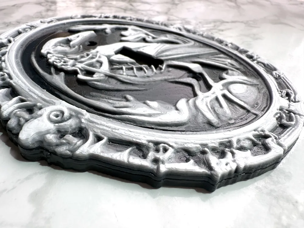 Gothic Skeleton Bird Light Switch Cover - Free 3D Print Model - MakerWorld