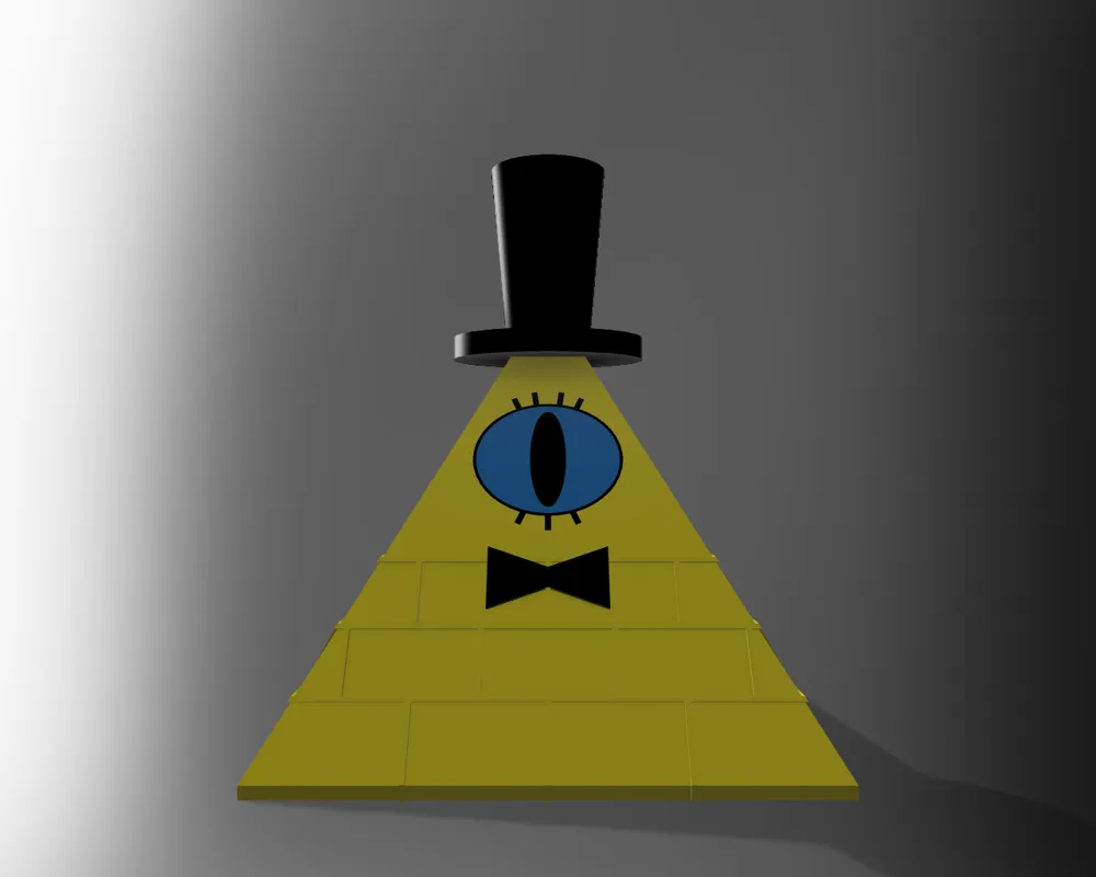 Bill Cipher Levitating Lamp by Jackalolz MakerWorld: Download Free 3D ...