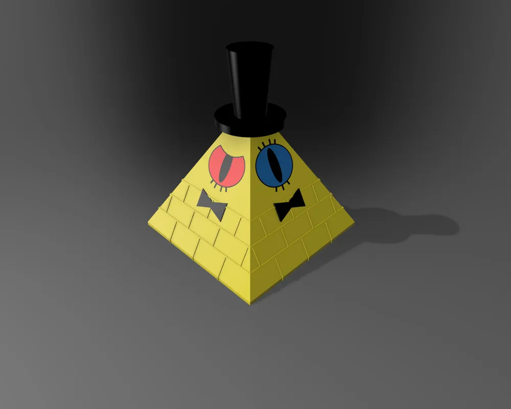 Bill Cipher Levitating Lamp by Jackalolz MakerWorld: Download Free 3D ...