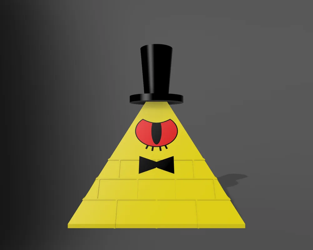 Bill Cipher Levitating Lamp by Jackalolz MakerWorld: Download Free 3D ...