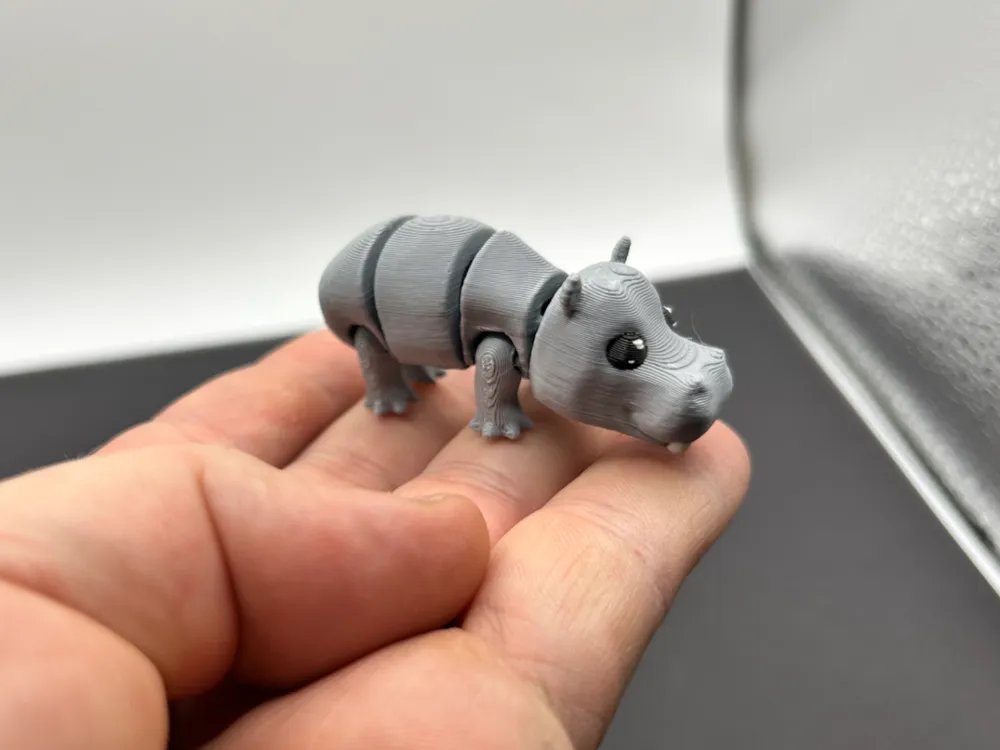 Bubbles – the Tiny Articulated Hippo by Meyerhouse MakerWorld: Download Free 3D Models