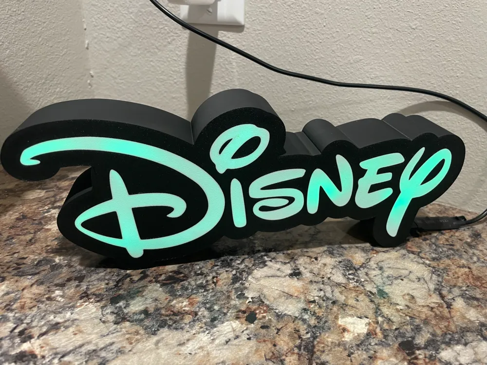 Disney Logo Lightbox by Derpvater - MakerWorld