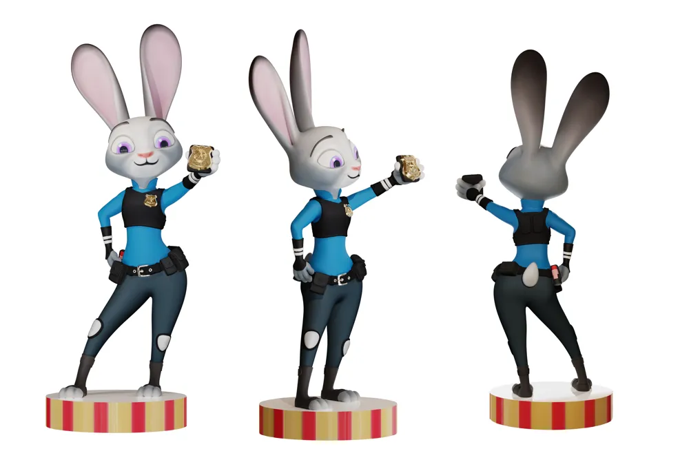 Zootopia Judy Hopps Figure by Laffer233 MakerWorld: Download Free 3D Models