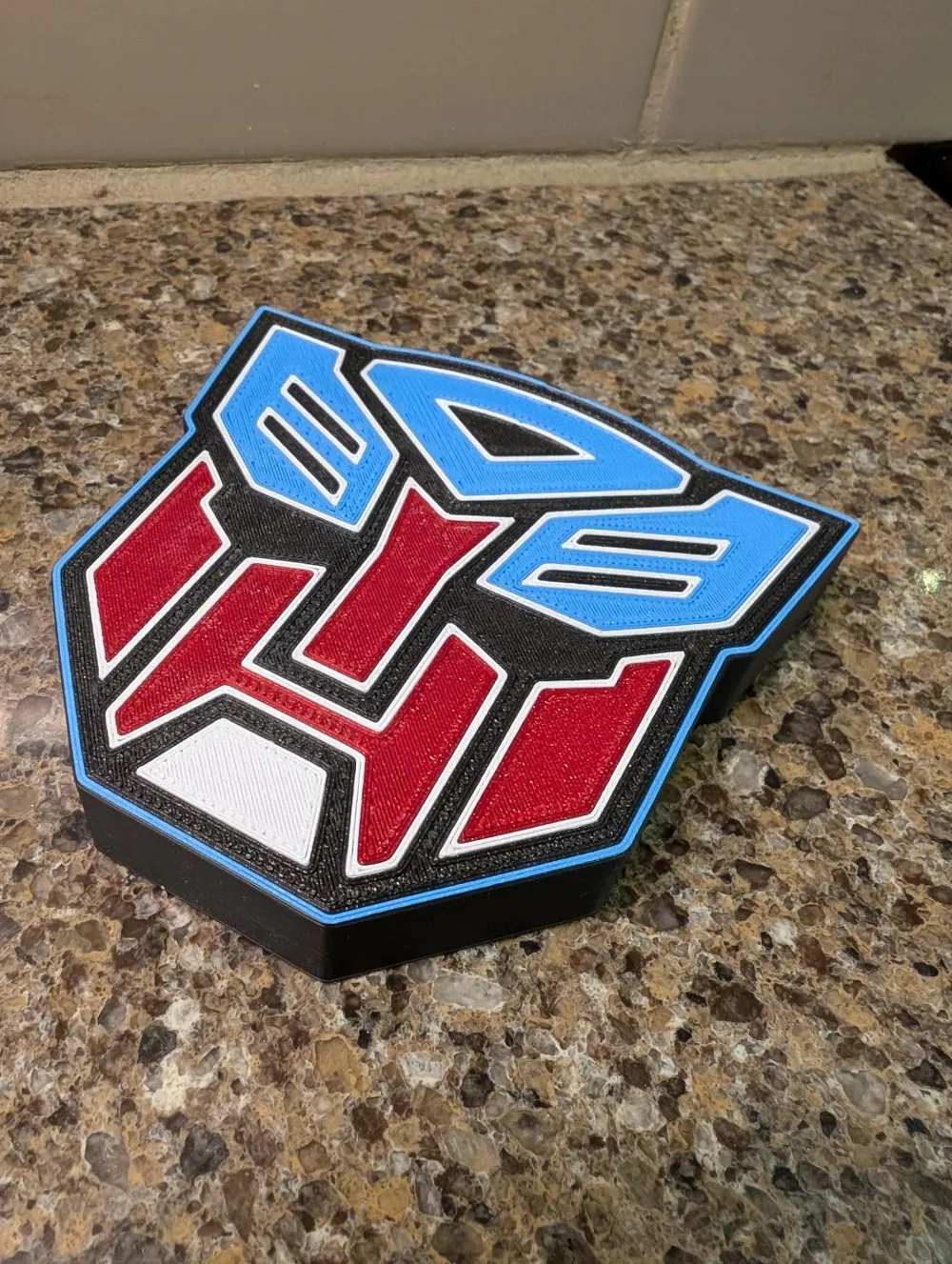 Transformers Autobots Logo Desktop Wall Display - Free 3D Print Model ...