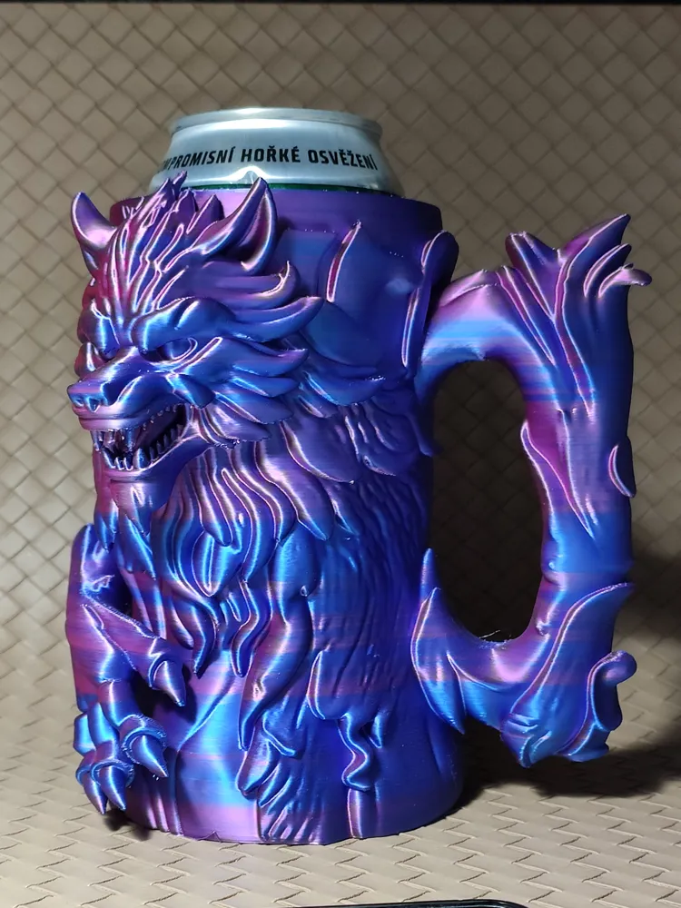 Werewolf Can Holder / Beer mug - Free 3D Print Model - MakerWorld