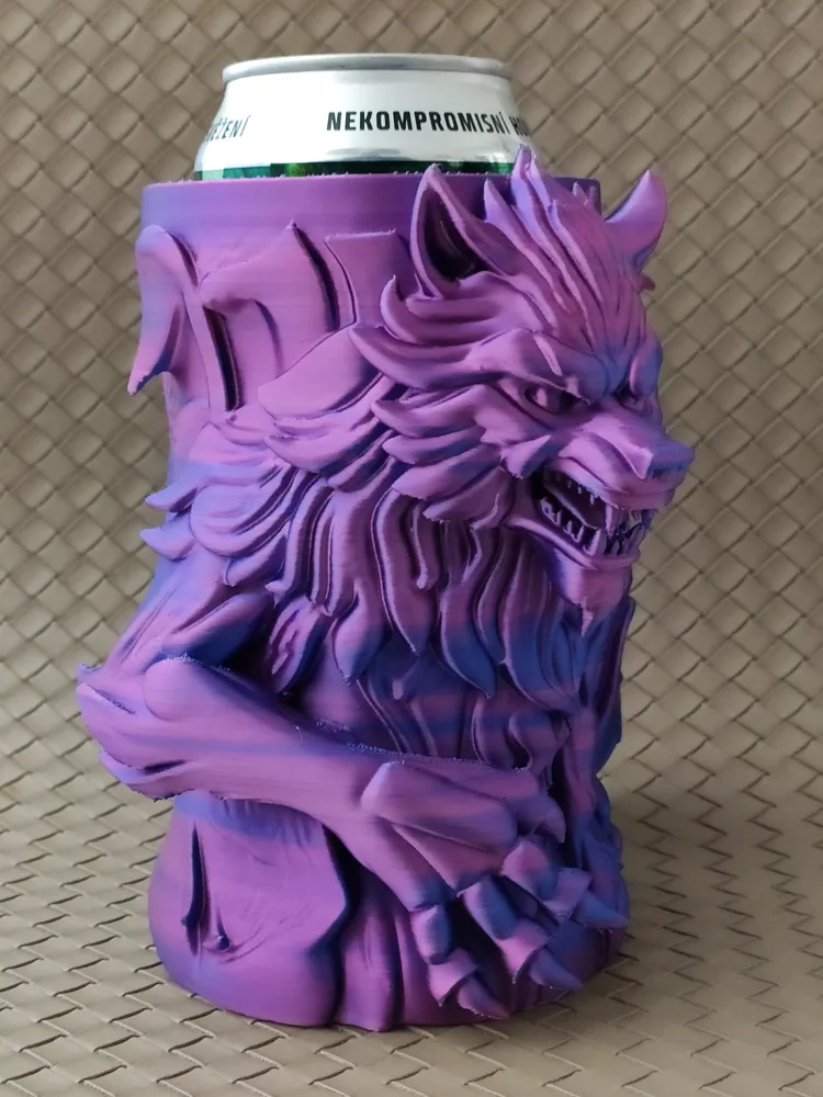 Werewolf Can Holder / Beer mug - Free 3D Print Model - MakerWorld