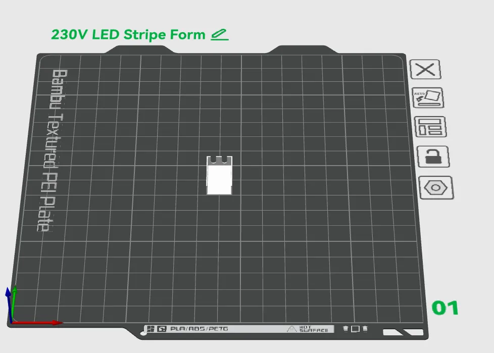 Casting mold for 230V LED strip by CMSwebMedia - MakerWorld